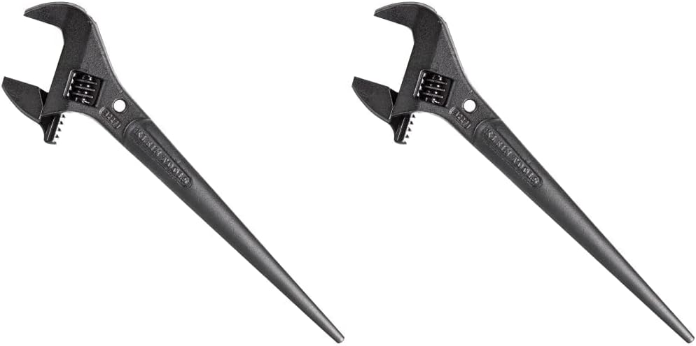 Klein Tools Adjustable Spud Wrenches (16-Inch & 10-Inch) with Tether ...