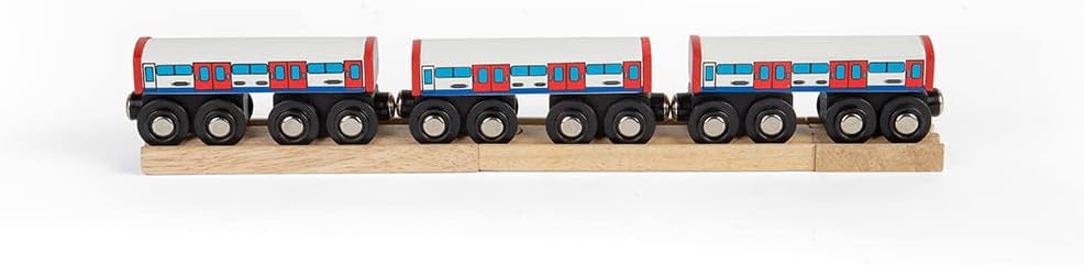Bigjigs Rail Underground Train Toy - Underground Train for Wooden Train ...