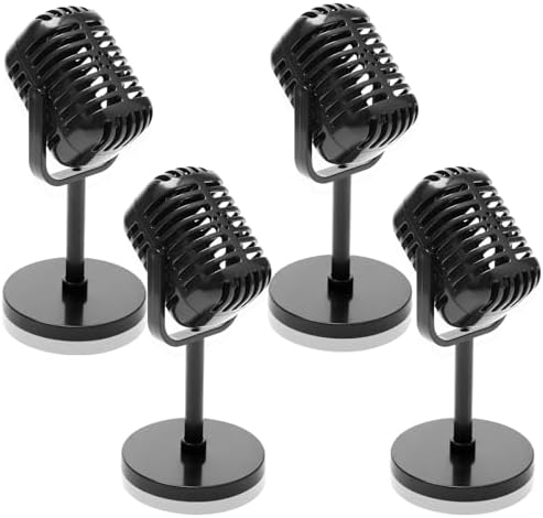 Amazon.com: Windspeed 2 Pack Retro Microphone Props Model, Antique ...