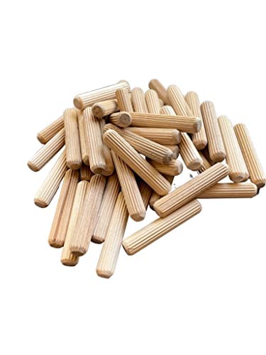 Wood Dowel Pins 1 1/2 inch x 3/8 inch Fluted Dowel Pins Fluted Dowel ...
