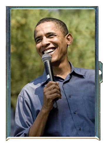 Amazon.com: Barack Obama Smiling Color Pic Stainless Steel ID or ...