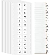 Amazon.com : A-Z Sticky Alphabet Tabs Self-Adhesive Letter Index Tabs ...