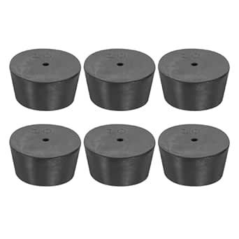 sourcing map Rubber Tapered Plug 42mm to 50mm Solid Test Tubes Bungs ...