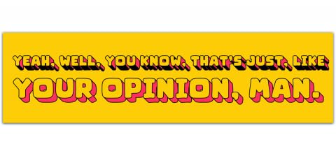 Amazon.com: Lebowski The Dude Sticker Laptop Guitar Bumper Sticker ...