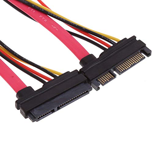 Computer&Networking HA 15 + 7 Pin Serial ATA Male to Female Data Power ...