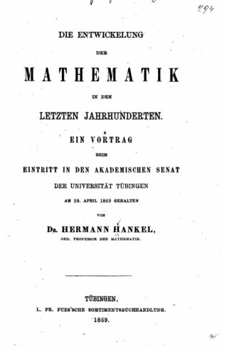 Hankel, Hermann - Lexikon der Mathematik