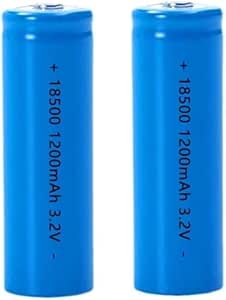 Amazon.com: ORJAHDKUL 【2 Pack】 3.7V Rechar, 1200mAh, 18 * 50mm 3.7 Volt ...