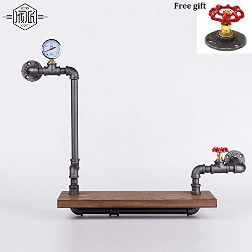 Xhx Floating Shelves Industrial Pipe Racks Wrought Iron Bookshelf ...