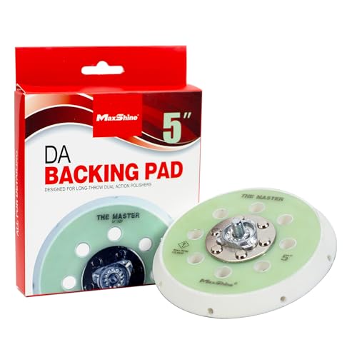 Maxshine 5” Hook and Loop Dual Action Backing Plate Pro Series – for ...