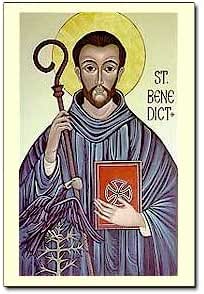 Amazon.com : Saint Benedict Icon Holy Card 3 1/8" x 4 5/8" : Other ...