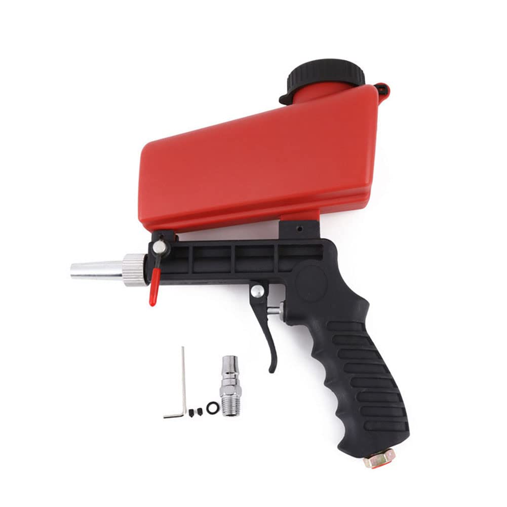 1/4” Air Sandblasting Gun Portable Handheld Sandblaster 90psi ...