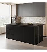 Amazon.com: homary 72" Kitchen Islands with Storage Large Kitchen ...