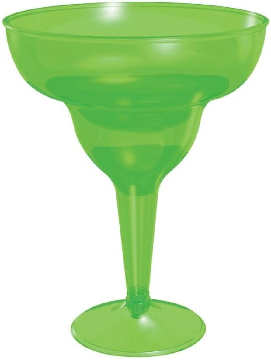 Amazon.com | Amscan Green Margarita Party Glasses - 11 oz., Pack of 20 ...