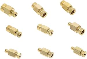 Amazon.com: WVAIUPIX Compression Ferrule Tube Compression Fitting 4mm ...