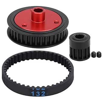 Amazon.com: RC Belt Drive Transmission Gears, Aluminum Alloy RC Belt ...
