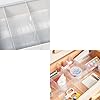 Amazon.com: Onerbuy 8pcs Adjustable Grid Drawer Dividers DIY Plastic ...