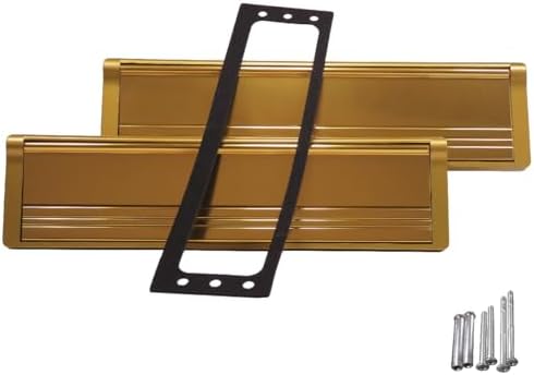 Draft Dodger 12"" Insulated Universal Telescopic Polished Gold Mail ...