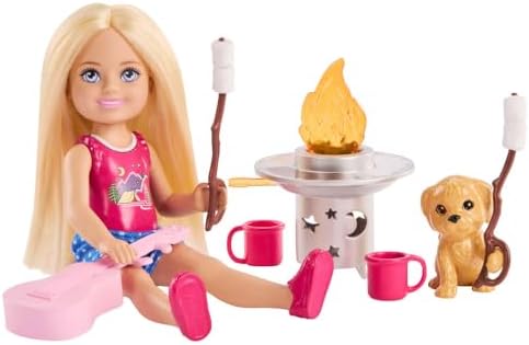 Amazon.com: Barbie Chelsea Outdoor Adventures Playset, Family & Friends ...