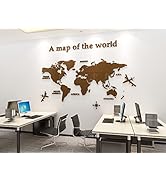 Amazon.com: WINDIR 3D World Map Wall Stickers Decor Murals DIY Decal ...