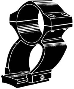Amazon.com : Extra High See-Thru Scope Mount for 1" Tube Designed To Be ...