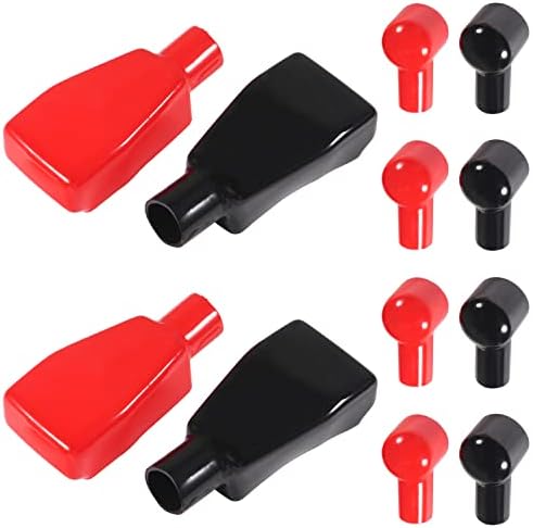 Amazon.com: 12 Pieces Battery Terminal Covers Red and Black Battery ...