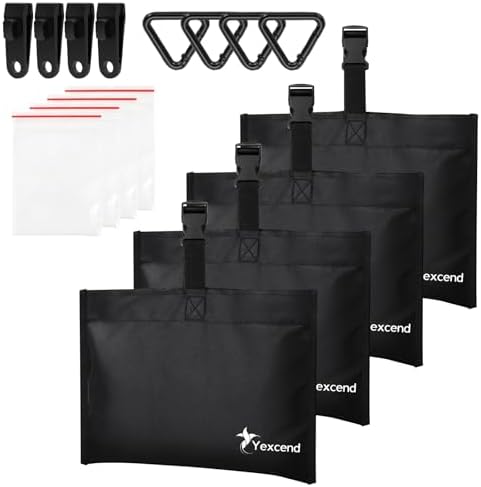 Amazon.com: Yexcend 10 Packs Boat Cover Sand Bag Mooring Kit, 600D ...
