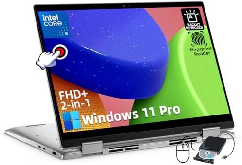 Amazon.com: Dell Inspiron 14 2 in 1 Touchscreen Laptop, 14 Inch FHD+ ...