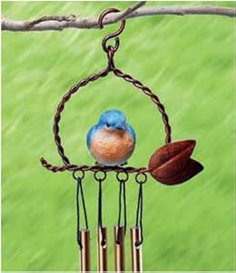 Amazon.com : Bird Mini Chime-Bluebird : Wind Chimes : Patio, Lawn & Garden