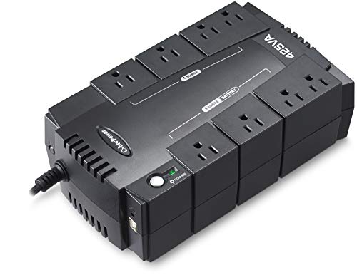 CyberPower CP425SLG Standby UPS System, 425VA/255W, 8 Outlets, Compact