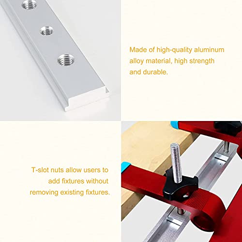 100mm Aluminum Alloy T-Slot Slider Bar Miter Track Jig T Screw Fixture ...