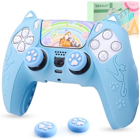 Amazon.com: SIKEMAY Cute Cat Paw PS5 Controller Skin, PS5 Cover Case ...