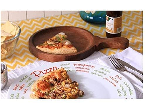 Buy KRAFTEE Medium Size 10" x 14" Sheesham Wood Pizza Bat, Pizza ...