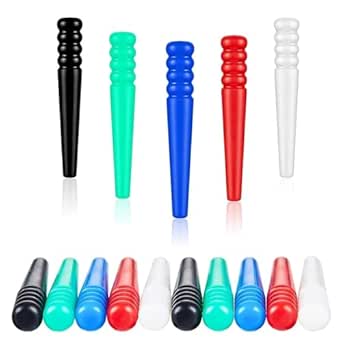 MFCGHXR 15 Pieces Plastic Cribbage Pegs Tapered Board Pegs Replacement ...