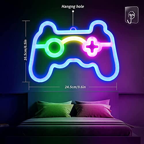 AoMeiJia Game Light Gaming Neon Light Sign, LED USB Powered Dimmable ...