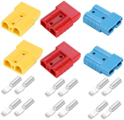 Homepik Co 6 Pack Coloured 50A Anderson Style Plug Connectors – 2 Blue ...