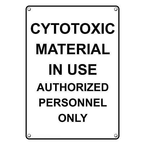 Amazon.com: Weatherproof Plastic Vertical Cytotoxic Material Authorized ...