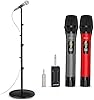Amazon.com: Bietrun Wireless Microphone, Professional UHF Metal Dual ...