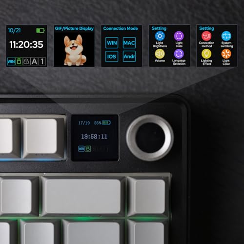 EPOMAKER X Aula F75 MAX Wireless Mechanical Keyboard with TFT Screen ...