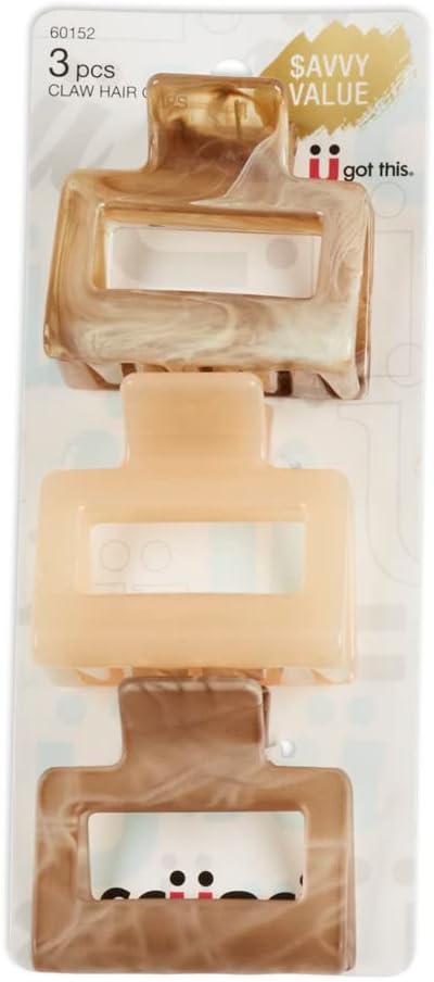 Amazon.com: Scunci by Conair Hair Claw Clips for Women, Hair Claw Clip ...