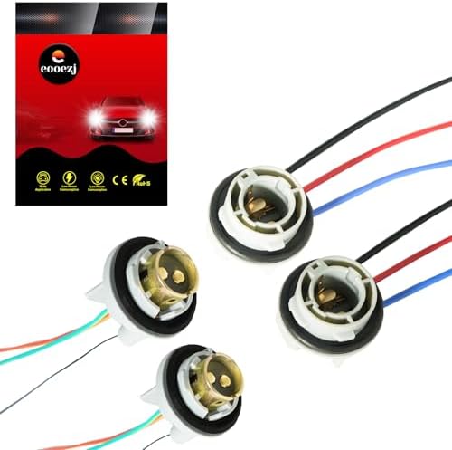 1157(BAy15D) LED Bulbs Socket Holder Auto Car Plastic Waterproof Turn ...