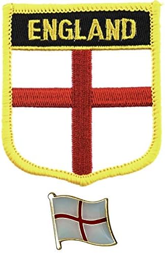 England Flag Embroidered Iron Sew On Patch United Kingdom UK English ...