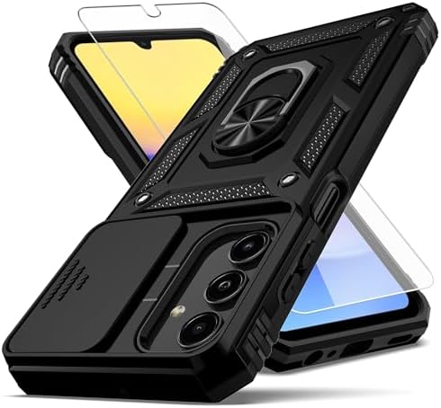 Amazon.com: for Samsung Galay A15 5G Case,with Camera Lens Cover HD Screen Protector,[Military ...