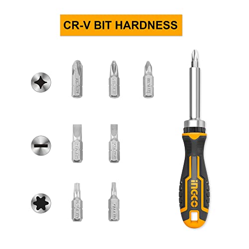 DeWalt 11 Piece Full Fit Telescopic Ratcheting Multi-bit Screwdriver ...