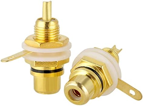 10 stücke Gold Überzogene RCA Lotus Mutter Sitz Jack Terminal Buchse ...
