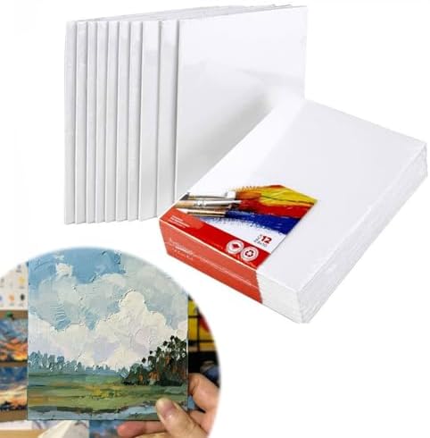 Meryado Paneles de Lienzo,Lienzos para pintar,Bastidor De Algodón Para ...