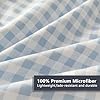 Amazon.com: NSNLGSGC Light Blue Gingham Full Sheet Set, Soft Brushed ...