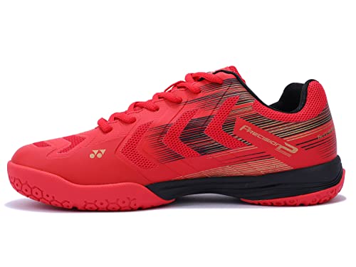 Yonex Precision 2 TRU Cushion Non-Marking Badminton Shoes, Red/Black ...