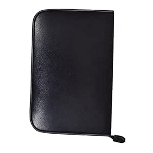 CAMPIO PU Leather 20-Leaf File Folder, Interview Portfolio Professional ...