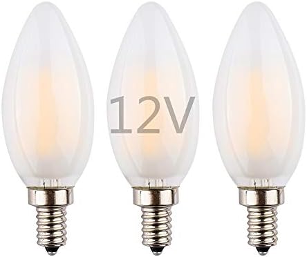 Amazon.com: OPALRAY LED Candelabra LOW Voltage Bulb, DC 12V INPUT, 2W ...