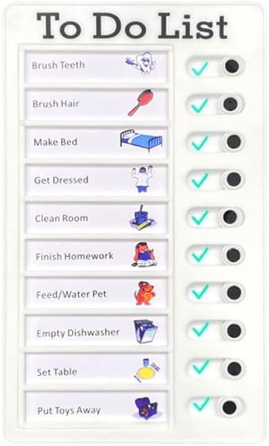 Amazon.com : Chore Chart for Adults to do List My Chores Checklist Task ...